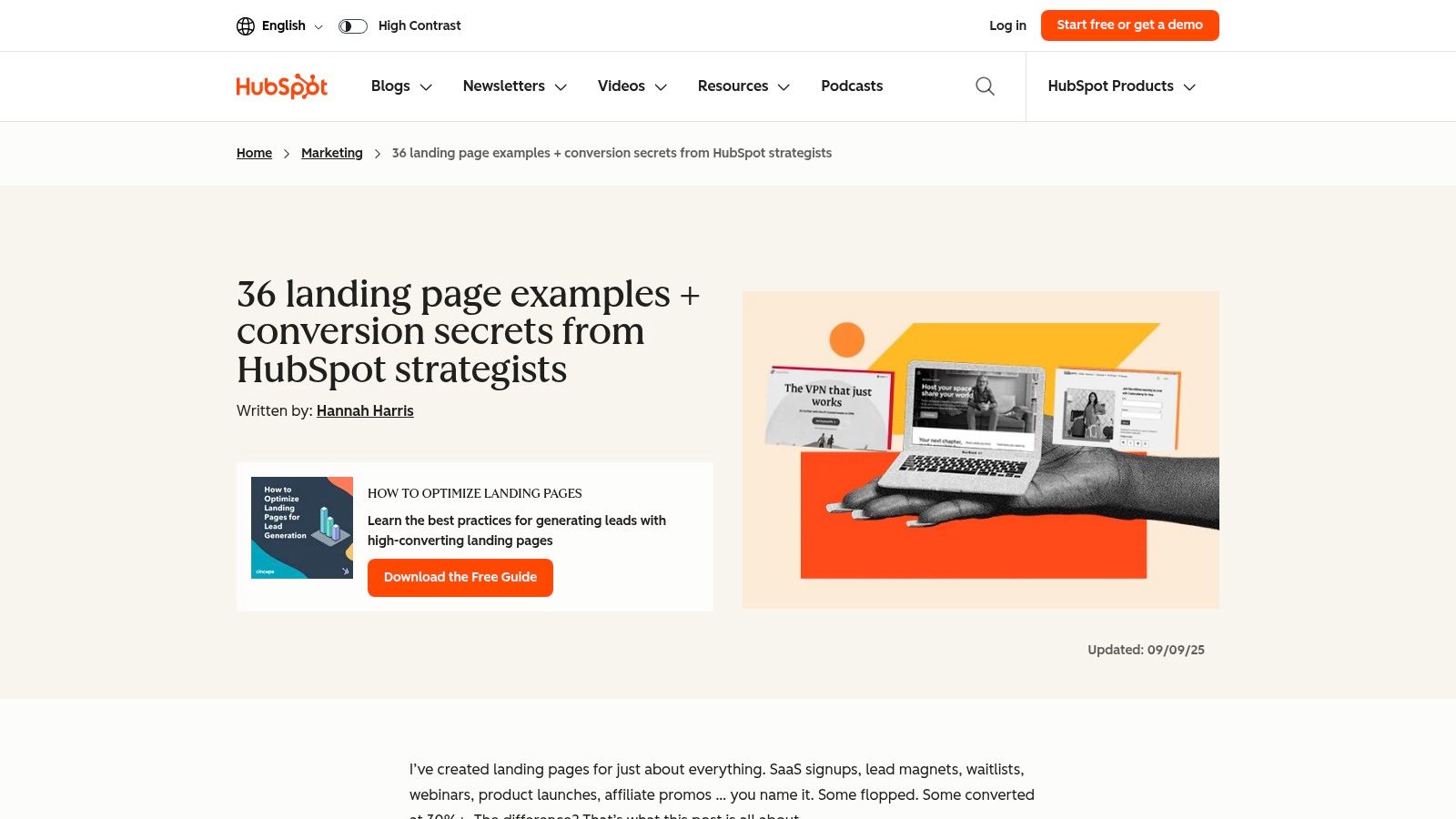 Examples of High Converting Landing Pages to Inspire You in 2026