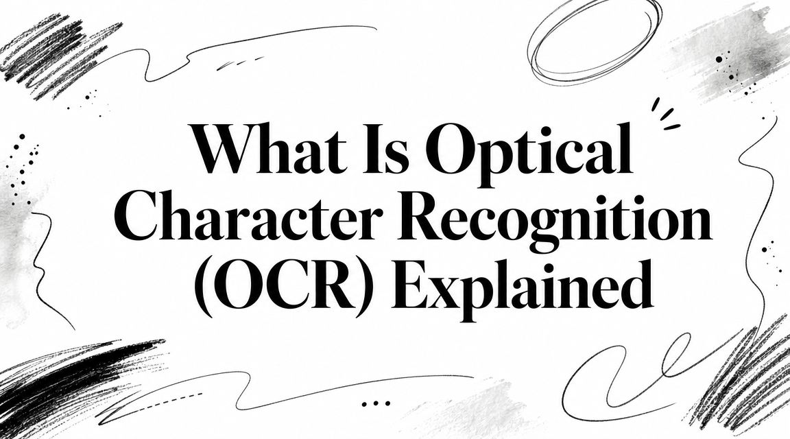What Is Optical Character Recognition (OCR) Explained